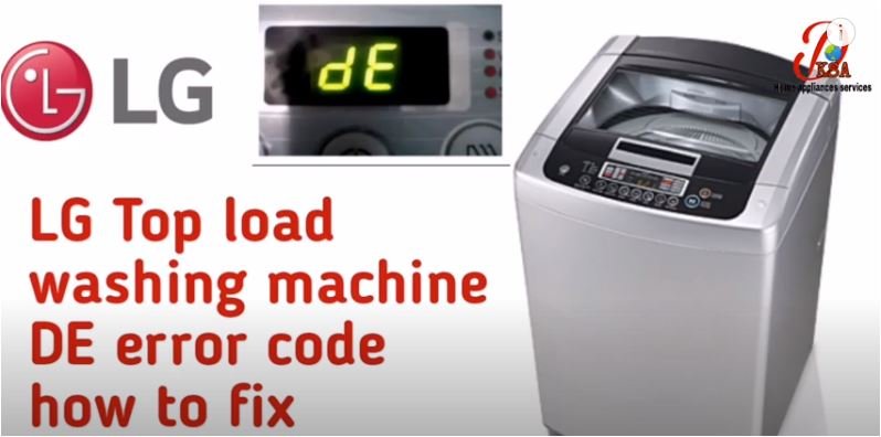 DE Error Code LG Top Load Washing Machine